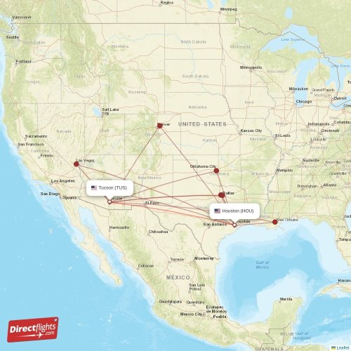 Direct flights from Houston to Tucson (HOU-TUS) - Directflights.com