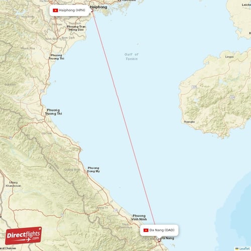 Direct flights from Haiphong to Da Nang, HPH to DAD non-stop - Directflights.com