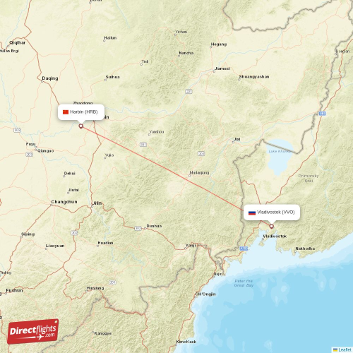 Direct flights from Harbin to Vladivostok (HRB-VVO) - Directflights.com