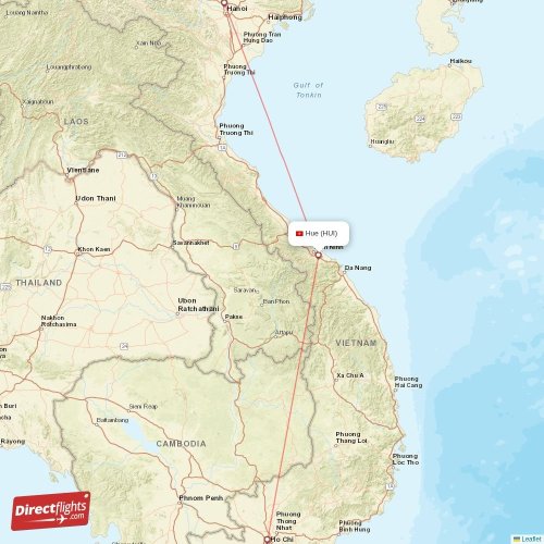 Direct flights from Hue - 2 destinations - HUI, Viet Nam ...