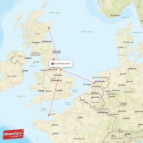 Direct flights from Humberside - 3 destinations - HUY, United Kingdom ...