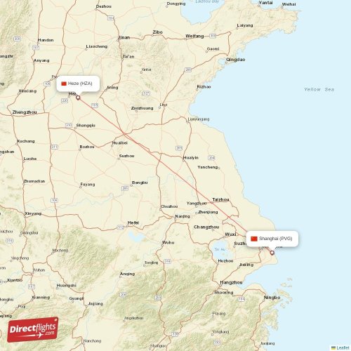 Direct flights from Heze to Shanghai, HZA to PVG non-stop ...