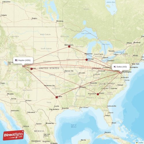Direct flights from Dulles to Hayden (IAD-HDN) - Directflights.com