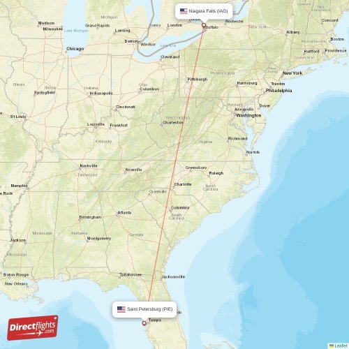 Direct flights from Niagara Falls to Saint Petersburg (IAG-PIE ...