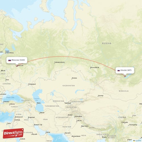 Direct flights from Irkutsk to Moscow, IKT to SVO non-stop ...
