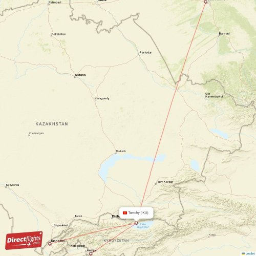 Direct flights to Tamchy - IKU, Kyrgyzstan - Directflights.com