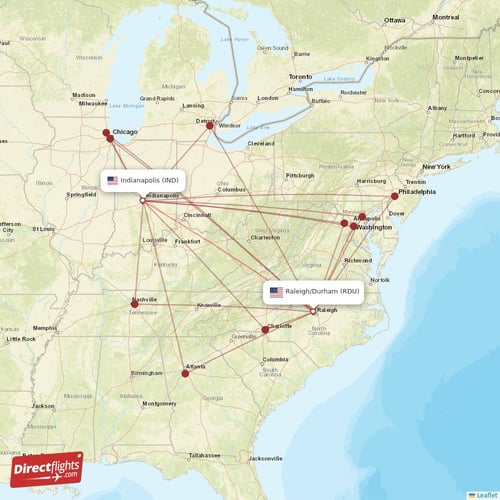 Direct flights from Indianapolis to Charlotte, IND to CLT non-stop ...