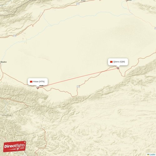 Direct flights from Qiemo to Hotan (IQM-HTN) - Directflights.com