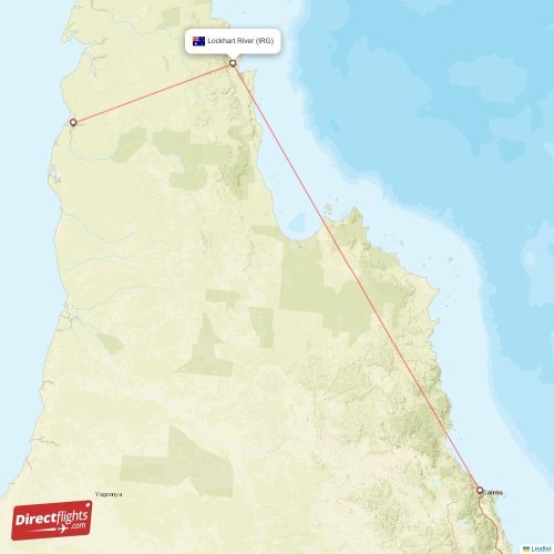 Direct flights from Lockhart River - 2 destinations - IRG, Australia ...