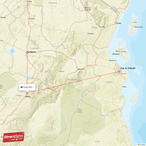 Direct flights from Zanzibar - 23 destinations - ZNZ, United Republic ...