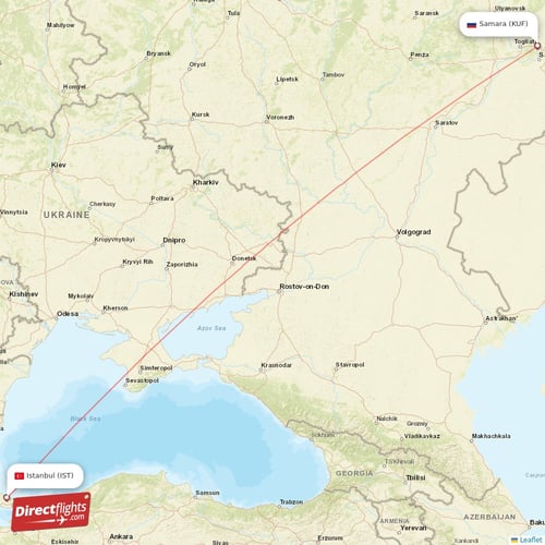 Direct flights from Istanbul to Moscow, IST to VKO non-stop - Directflights.com