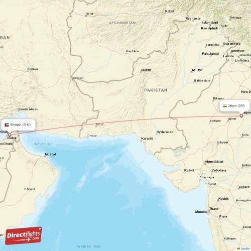 Direct flights from Jaipur to Sharjah (JAI-SHJ) - Directflights.com