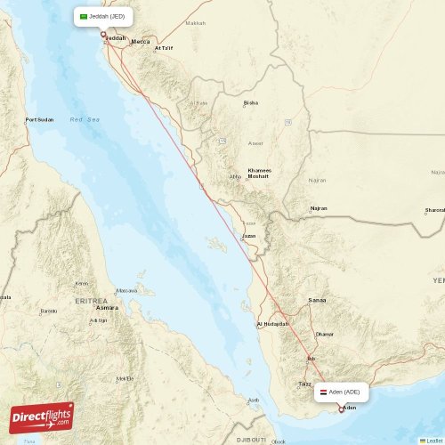 Direct flights from Jeddah to Aden, JED to ADE non-stop - Directflights.com