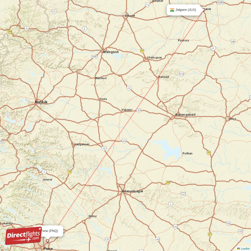Direct flights from Jalgaon to Pune (JLG-PNQ) - Directflights.com