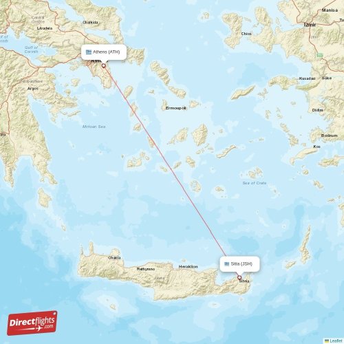 Direct flights from Sitia to Athens, JSH to ATH non-stop ...