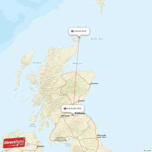 Direct flights from Kirkwall to Edinburgh, KOI to EDI non-stop ...