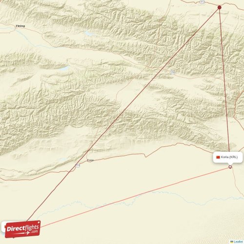 Direct flights from Korla to Alaer (KRL-ACF) - Directflights.com