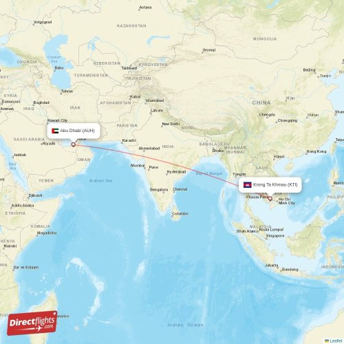 Direct flights from Phnom Penh to Abu Dhabi (KTI-AUH) - Directflights.com