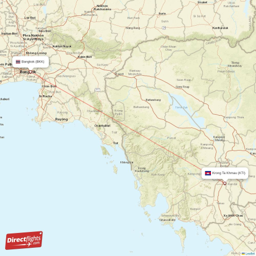 Direct flights from Phnom Penh to Bangkok (KTI-BKK) - Directflights.com