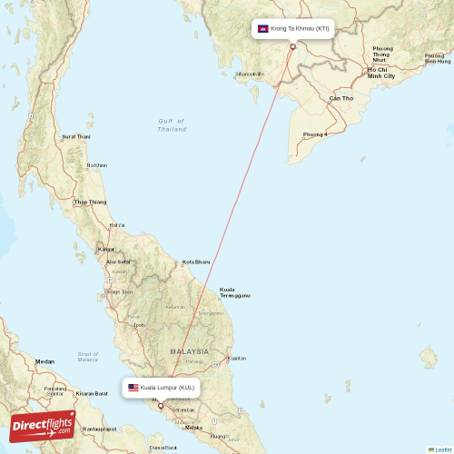 Direct flights from Phnom Penh to Kuala Lumpur (KTI-KUL ...