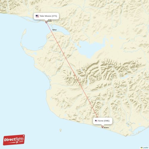 Direct flights from Teller Mission to Nome (KTS-OME) - Directflights.com