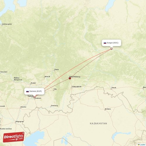 Direct flights from Samara to Surgut (KUF-SGC) - Directflights.com