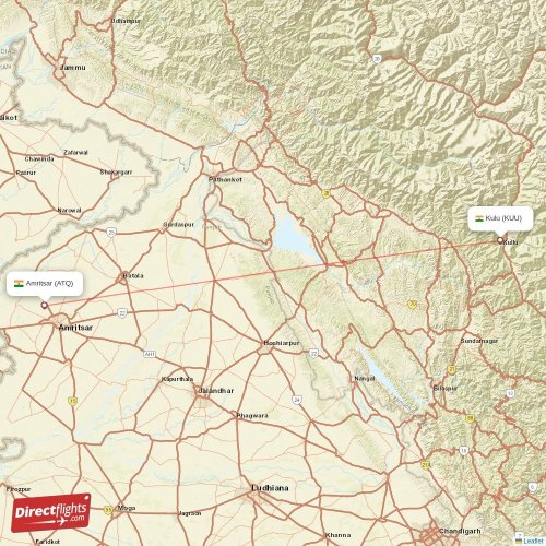 Direct flights from Kulu to Amritsar (KUU-ATQ) - Directflights.com