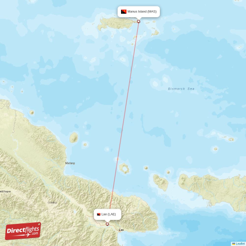 Direct flights from Lae to Manus Island (LAE-MAS) - Directflights.com
