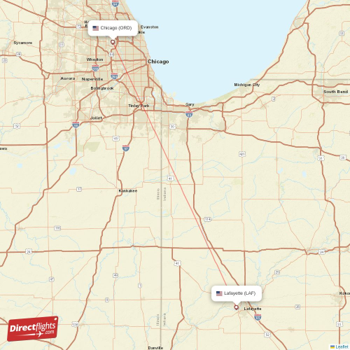 Direct flights to Fort Wayne - FWA, USA - Directflights.com