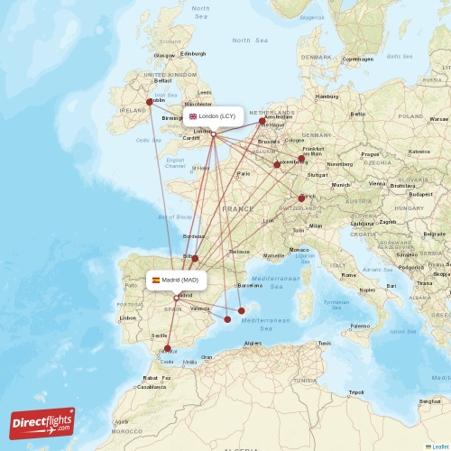 Direct flights from London to Madrid, LCY to MAD non-stop ...