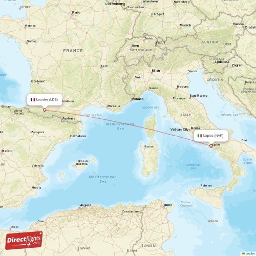 Direct flights from Lourdes to Naples, LDE to NAP non-stop ...