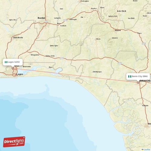 Direct flights from Lagos to Ilorin, LOS to ILR non-stop ...