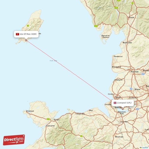 Direct flights from Liverpool to Isle Of Man, LPL to IOM non-stop ...