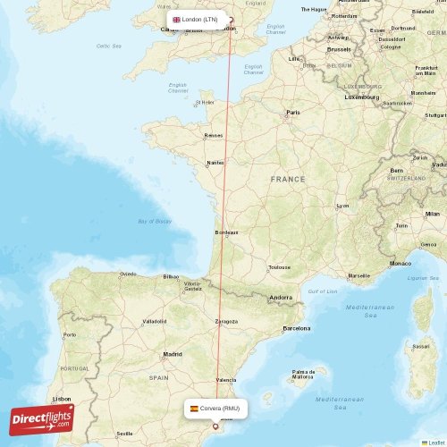 Direct flights from London to Corvera, LTN to RMU non-stop ...