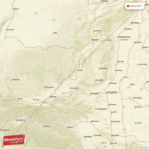 Direct flights from Langzhong to Beijing (LZG-PEK) - Directflights.com