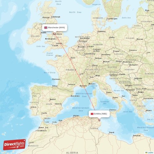 Direct flights from Manchester to Djerba (MAN-DJE) - Directflights.com