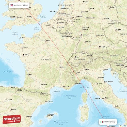 Direct flights from Manchester to Milan (MAN-MXP) - Directflights.com