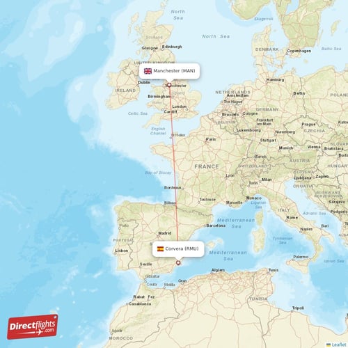 Direct flights from Manchester to Corvera, MAN to RMU non-stop ...