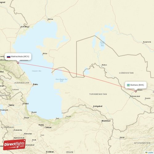 Direct flights from Makhachkala to Bukhara (MCX-BHK) - Directflights.com
