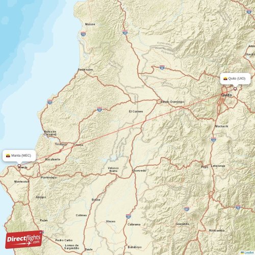 Direct flights from Manta to Quito (MEC-UIO) - Directflights.com