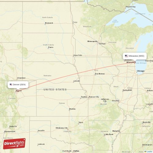 Direct flights from Milwaukee to Denver, MKE to DEN non-stop ...