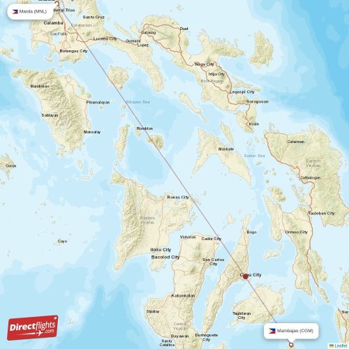 Direct flights from Manila to Mambajao (MNL-CGM) - Directflights.com