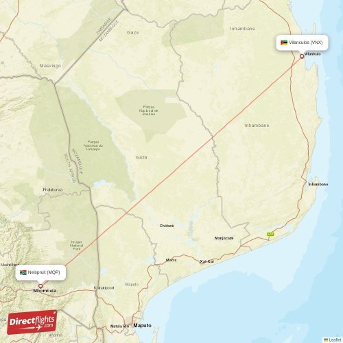Direct flights from Nelspruit to Vilanculos (MQP-VNX) - Directflights.com