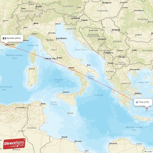 Direct flights from Marseille to Thira (MRS-JTR) - Directflights.com