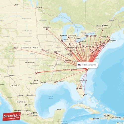 Direct Flights From Charleston 54 Destinations CHS USA