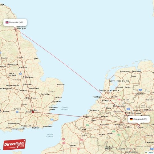 Direct flights from Newcastle to Berlin (NCL-BER) - Directflights.com
