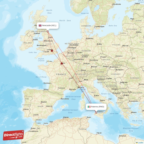 Direct flights from Newcastle to Rome (NCL-FCO) - Directflights.com