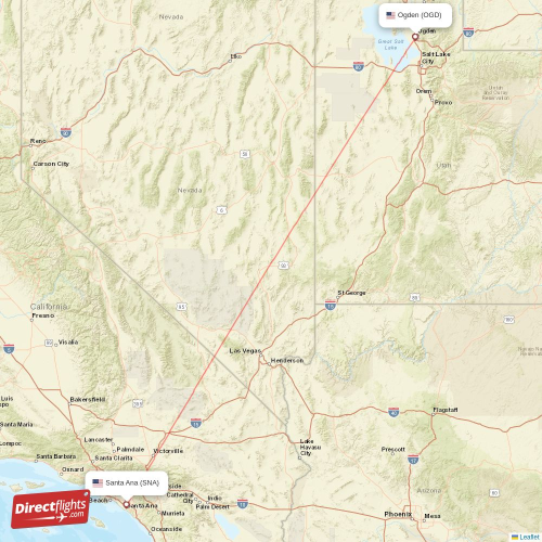 Direct flights from Provo - 16 destinations - PVU, USA - Directflights.com