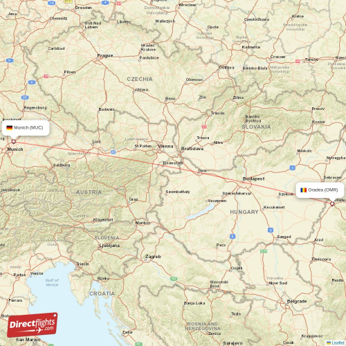 Direct flights from Oradea to Munich (OMR-MUC) - Directflights.com