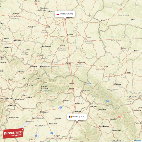 Direct flights from Oradea to Warsaw (OMR-WAW) - Directflights.com